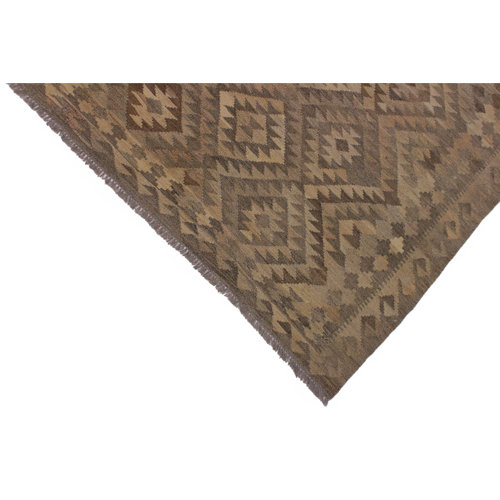 Isabelline Madee Geometric Handmade Rectangle 5'4" x 6'7" Wool Area Rug ...