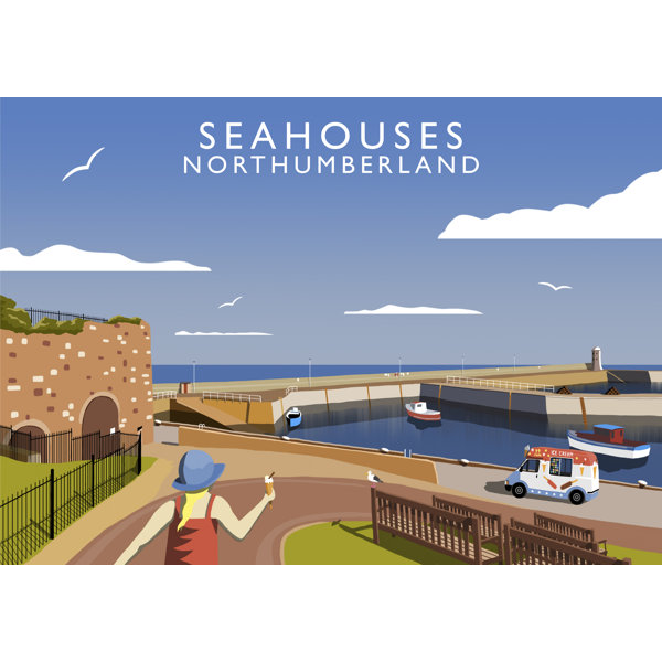 East Urban Home 'Seahouses' by Richard O'Neil - Print | Wayfair.co.uk