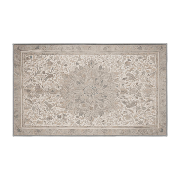 Canora Grey Machine Washable Gray Area Rug | Wayfair