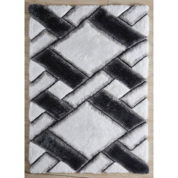Latitude Run® Corey-Leigh Abstract Shag Orange/Brown Area Rug & Reviews ...