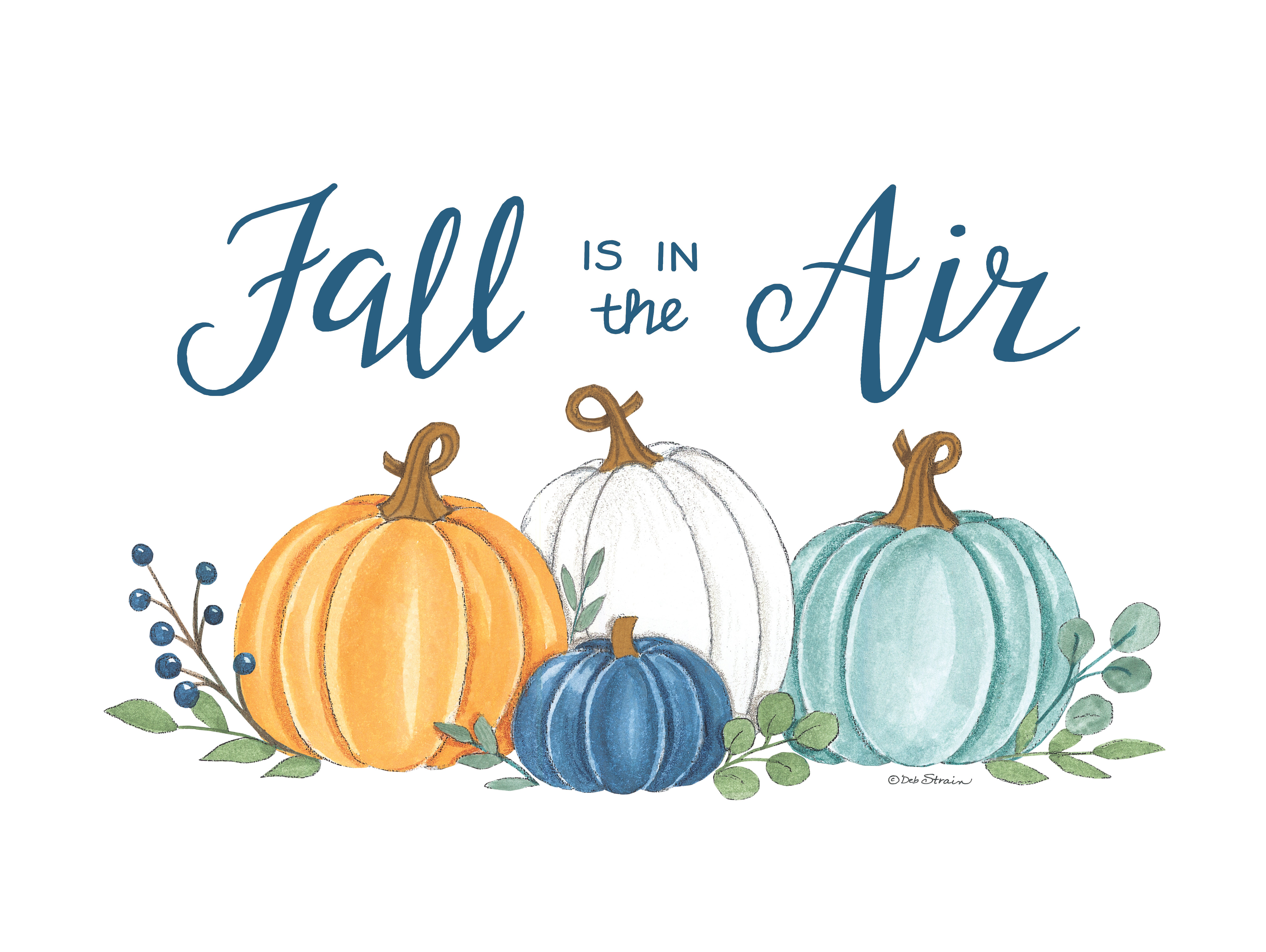 Trinx Fall Is in the Air by Deb Strain - Wrapped Canvas Print | Wayfair