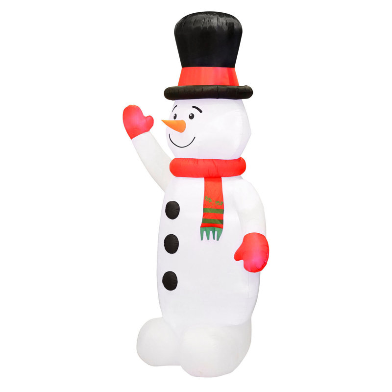The Holiday Aisle® Christmas Giant Snowman Inflatable | Wayfair