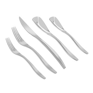 David Shaw Silverware isla 20 Piece 18/10 Stainless Steel Flatware Set ...