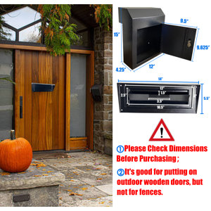 Plugsharge Rainproof Heavy Duty Locking Mailbox Door Drop Box With ...
