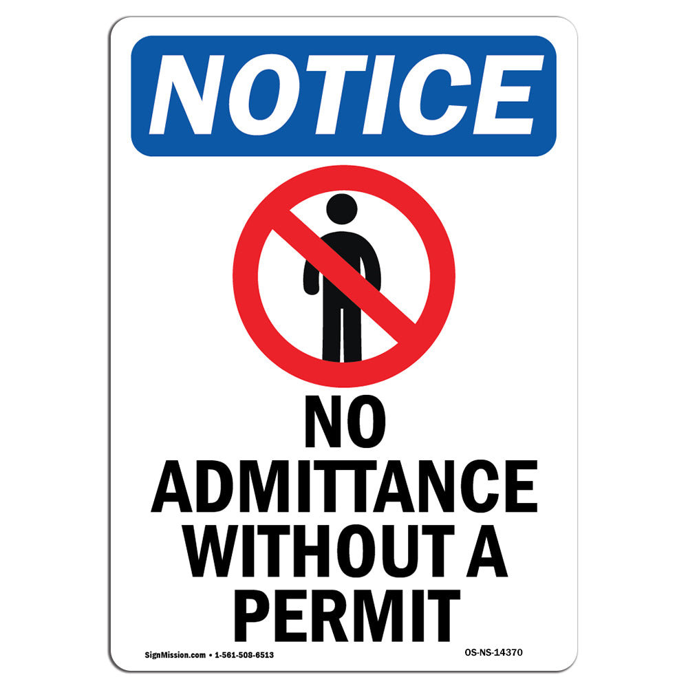 SignMission No Admittance Without Sign with Symbol | Wayfair