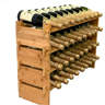 Prep & Savour 36 Bottle Bamboo Stackable Modular Wine Rack Wine Display ...