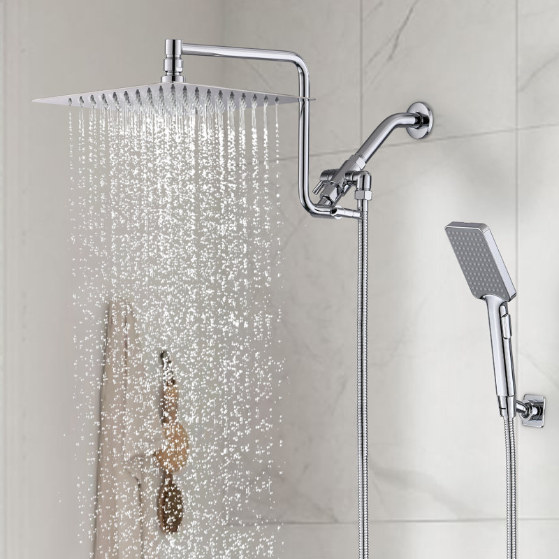 YDmeet Multi Function Adjustable And Dual Shower Head with Handheld ...