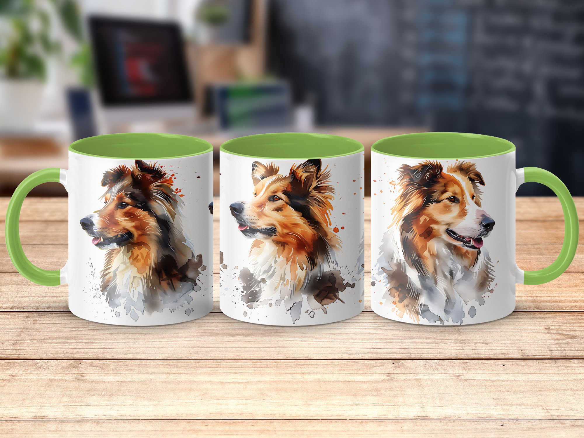 East Urban Home Adorable Border Collie Puppy Design 11oz Coffee Mug ...
