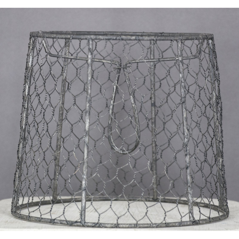 Williston Forge 5" H Metal Chicken Wire Drum Lamp Shade ( Clip On ) in ...