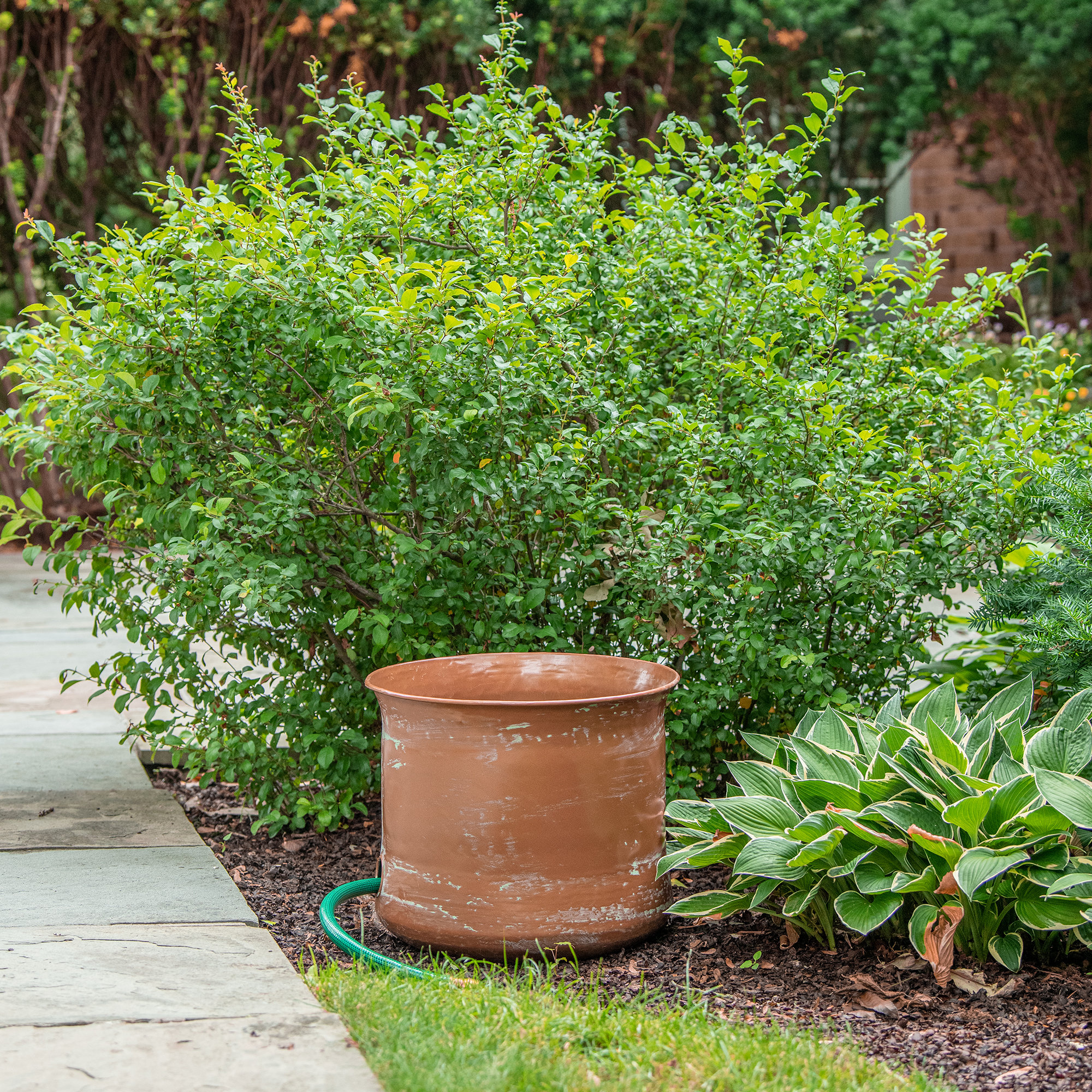 CobraCo Decorative Modern Metal Hose Pot & Reviews | Wayfair