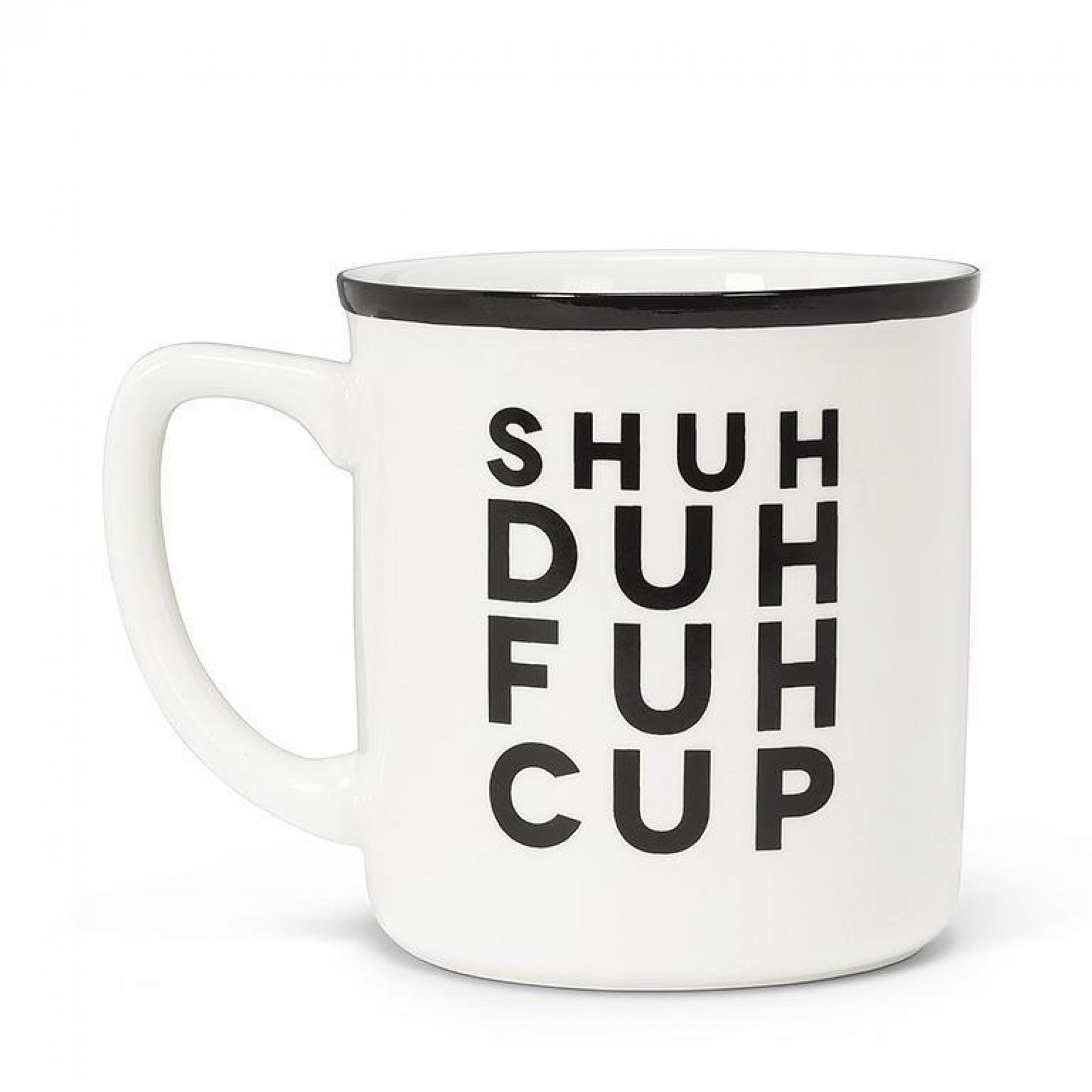 Latitude Run® Shuh Duh Fuh Cup Text Mug | Wayfair