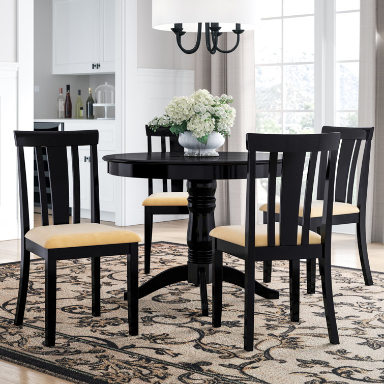 Lark Manor Alexa-Mae 5 - Piece Pedestal Dining Set & Reviews | Wayfair