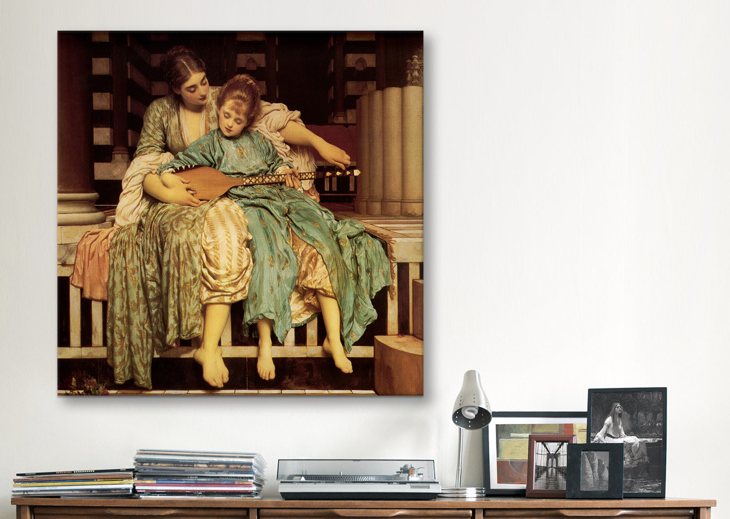 iCanvas "The Music Lesson" by Frederick Leighton Painting Print on ...
