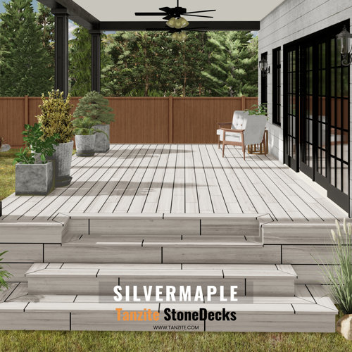 Tanzite StoneDecks 48" x 8" Stone Deck Fascia Board | Wayfair