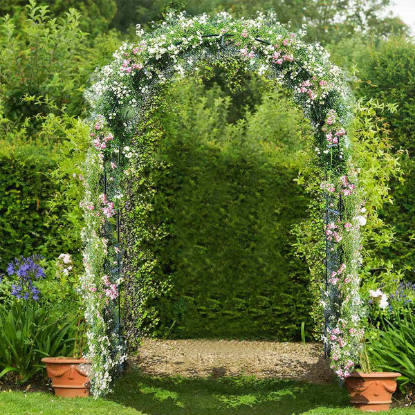 insma Metal Arched Garden Arbour & Reviews - Wayfair Canada