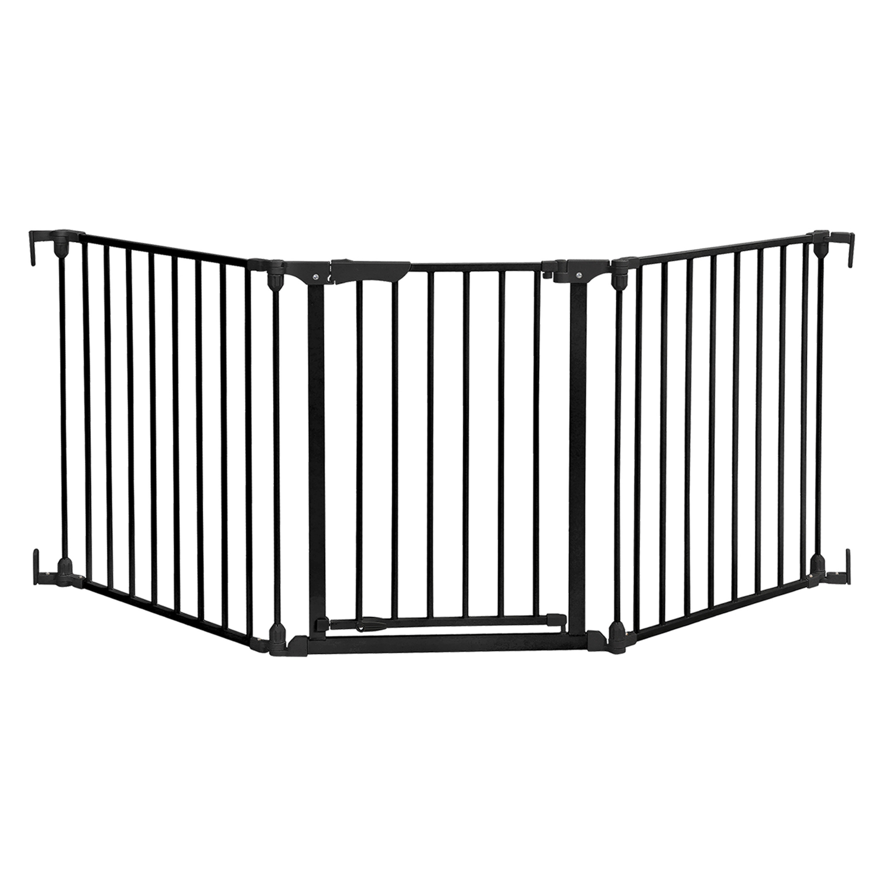 Dreambaby Discovery Metal Baby Gate - 76.5" Extra Wide 3 Panel Walk ...