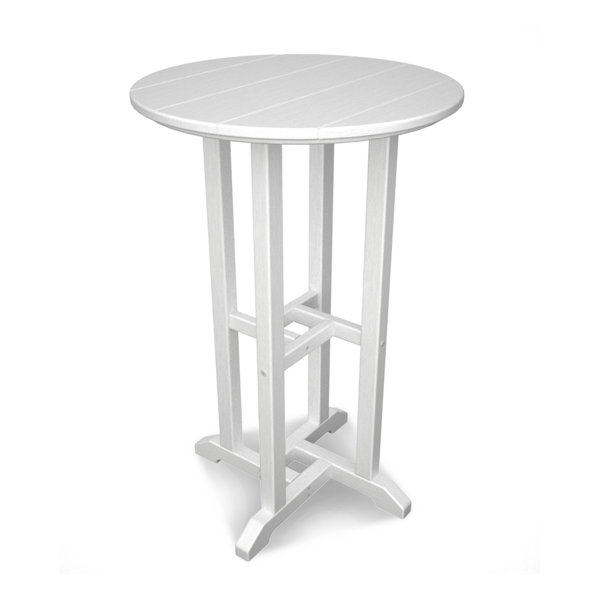 POLYWOOD® 24" Round Farmhouse Counter Bistro Table & Reviews | Wayfair