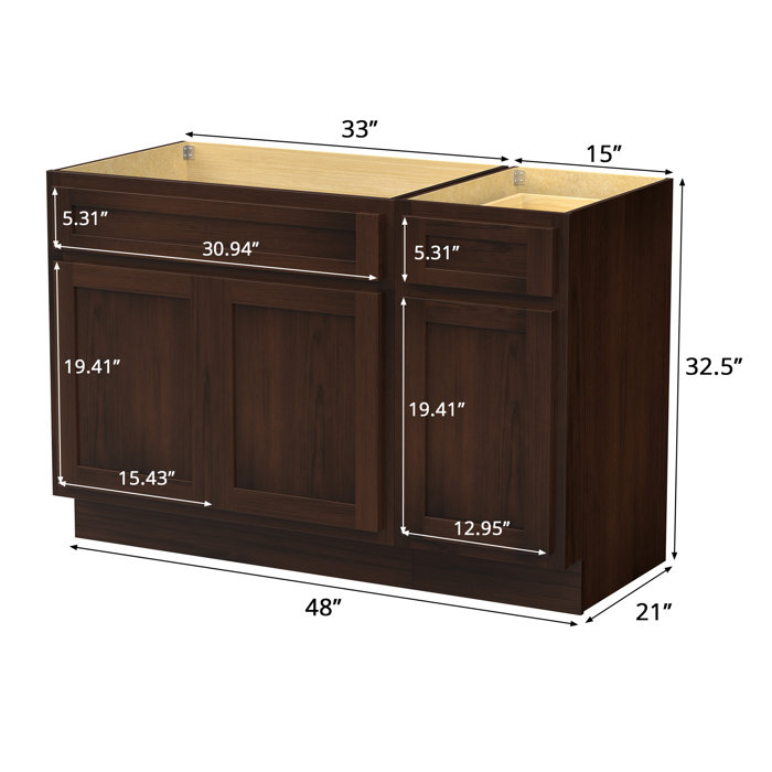 Home Beyond 48 Single Bathroom Vanity Base Only | Wayfair
