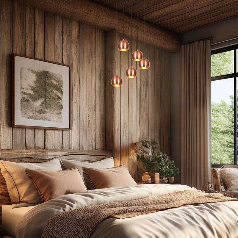 Hokku Designs 5 Lights Metal Body Cluster Pendant | Wayfair