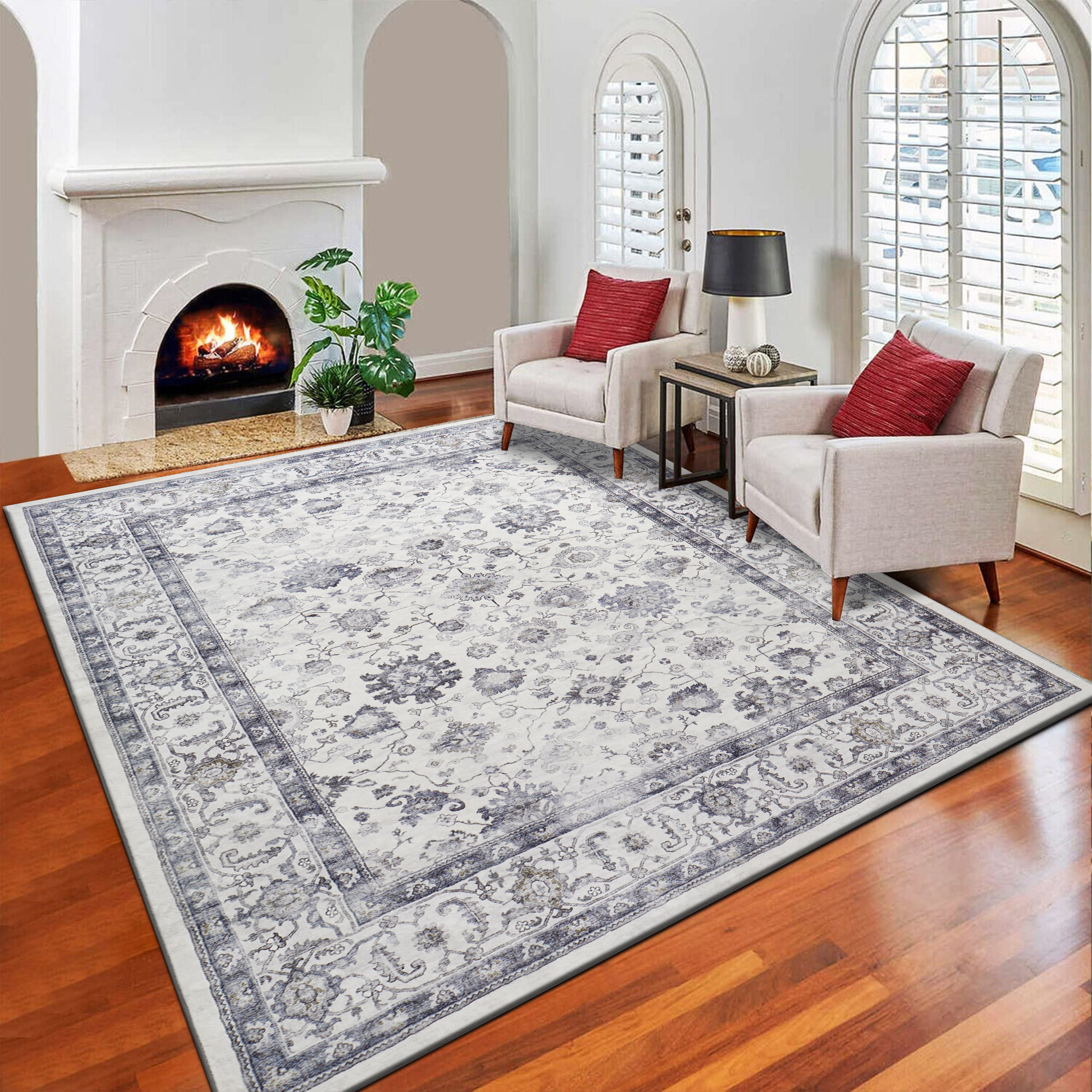 Latitude Vive Caisha Persian Machine Woven Area Rug | Wayfair.co.uk