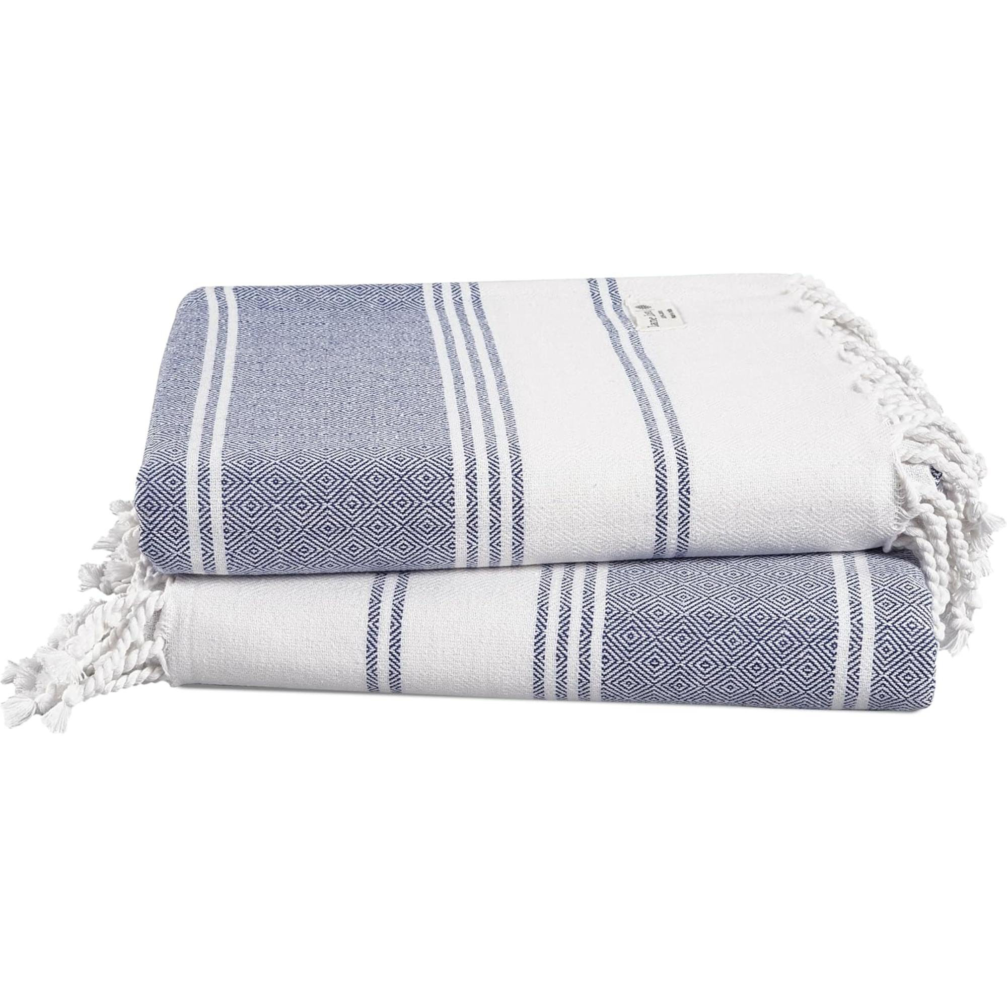 Dovecove Beach Towel 2 Pack - Beach Towels Oversized, Pre-Washed Large ...
