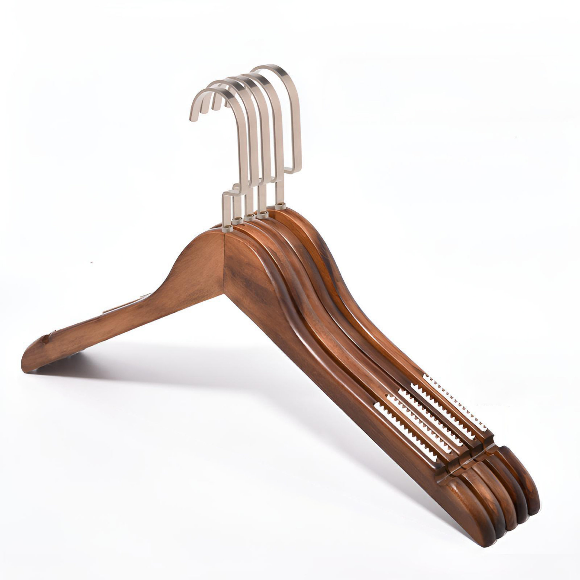 Hokku Designs Wide Profile Garment Hangers - Solid Wood Build | Wayfair