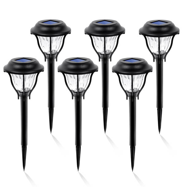 gigalumi Black Low Voltage Solar Powered Integrated LED Pathway Light ...