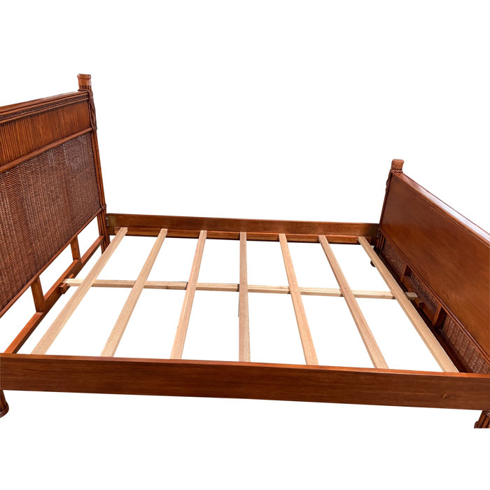 Darby Home Co Bahe Wicker/Rattan;Solid Wood Standard Bed | Wayfair