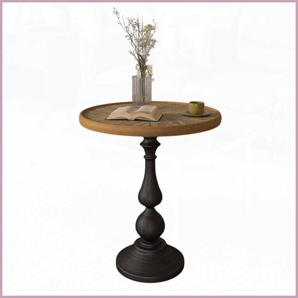 Ophelia & Co. Vintage American Country Round Coffee Table for Living ...