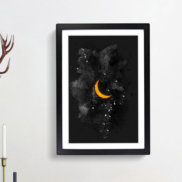 East Urban Home Partial Solar Eclipse - Picture Frame Graphic Art Print ...