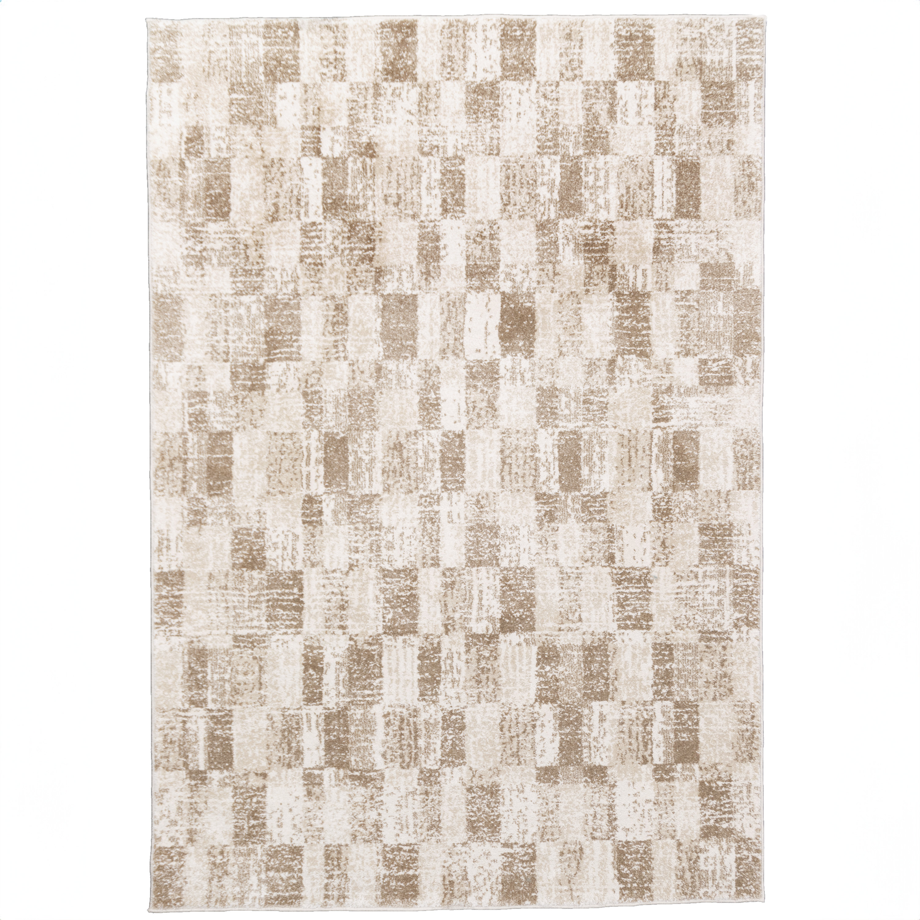 Dakota Fields Jensen Tumbling Blocks Tan Area Rug | Wayfair