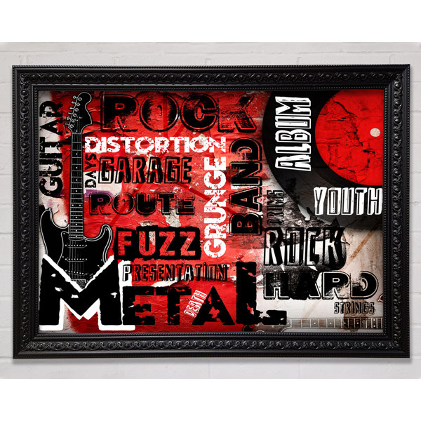 Happy Larry Rock Anthem Framed Print Wall Art | Wayfair.co.uk