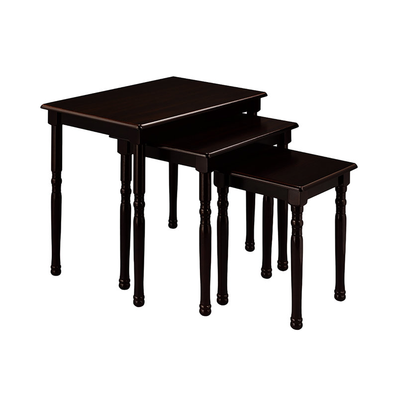 Bay Isle Home™ 3-Piece Wooden Nesting Table Set | Wayfair
