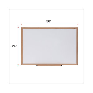 Universal Oak Frame Dry-Erase Wall Mounted Whiteboard & Reviews | Wayfair