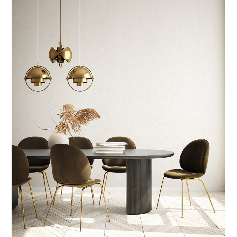 Brayden Studio Haga Metallic Geometric Vignette Stripe 10.05m x 53cm ...