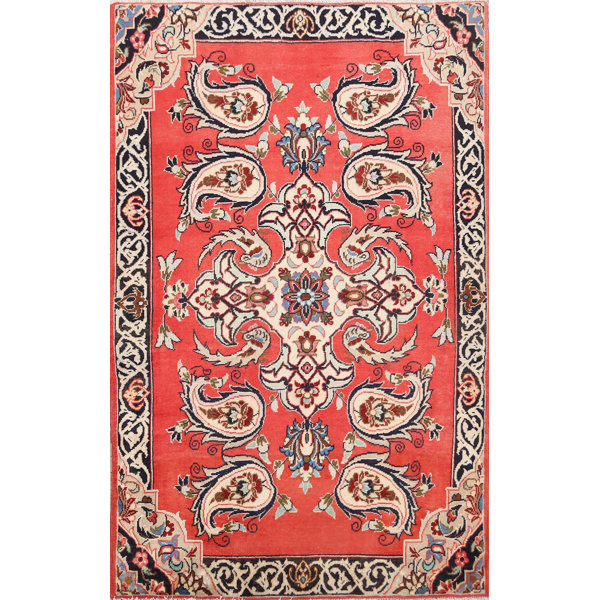 Rugsource Sleipnir One-of-a-Kind 3'4" X 4'7" 1970s Area Rug in Red ...