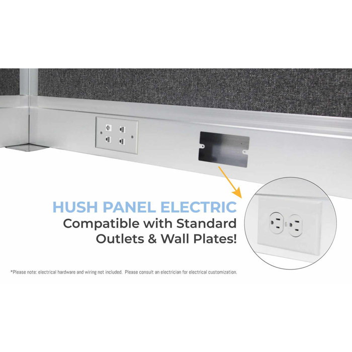 Versare Pre-Configured Hush Panel Electric Cubicle | Wayfair