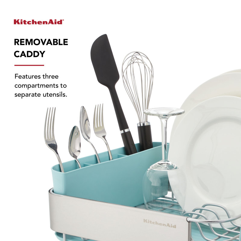 KitchenAid® Kitchenaid Stainless Steel Compact Dish Rack & Reviews ...