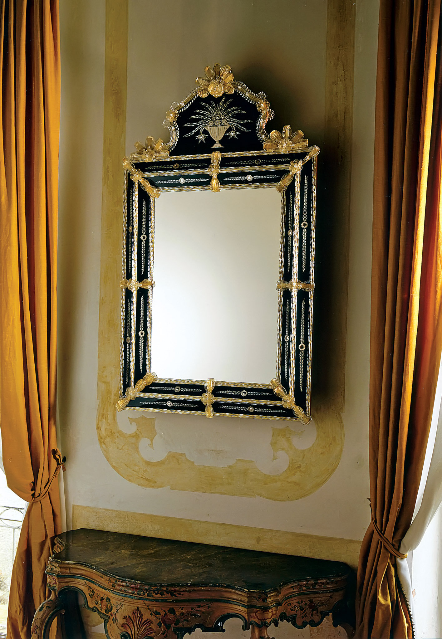 David Michael Traditional Venetian Accent Mirror | Wayfair