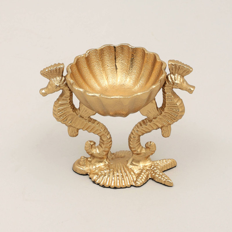 House of Hampton® Decorative Bowl with Antique Gold Finish-Tabletop ...