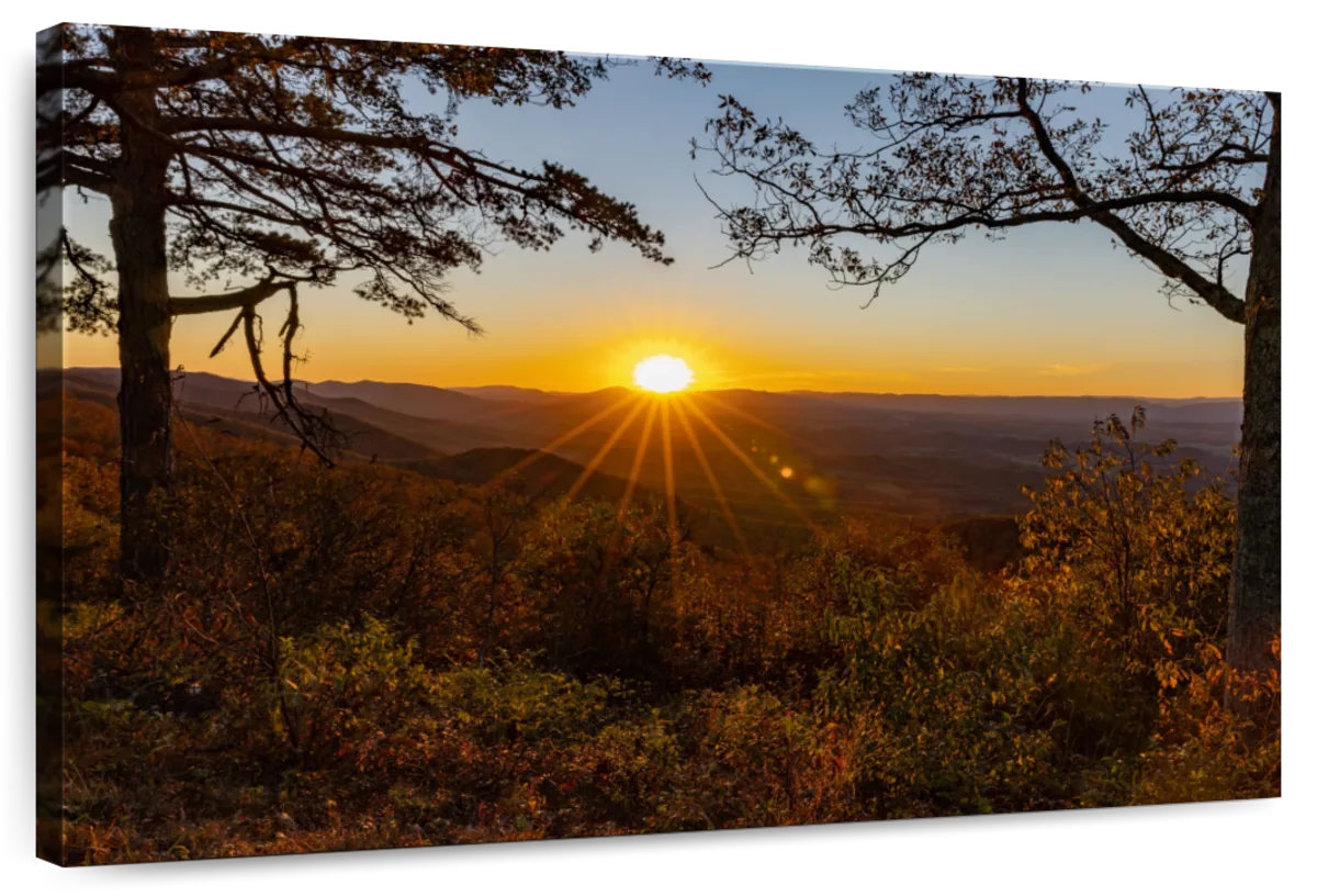 Millwood Pines Alvord Blue Ridge Parkway At Sunset | Wayfair