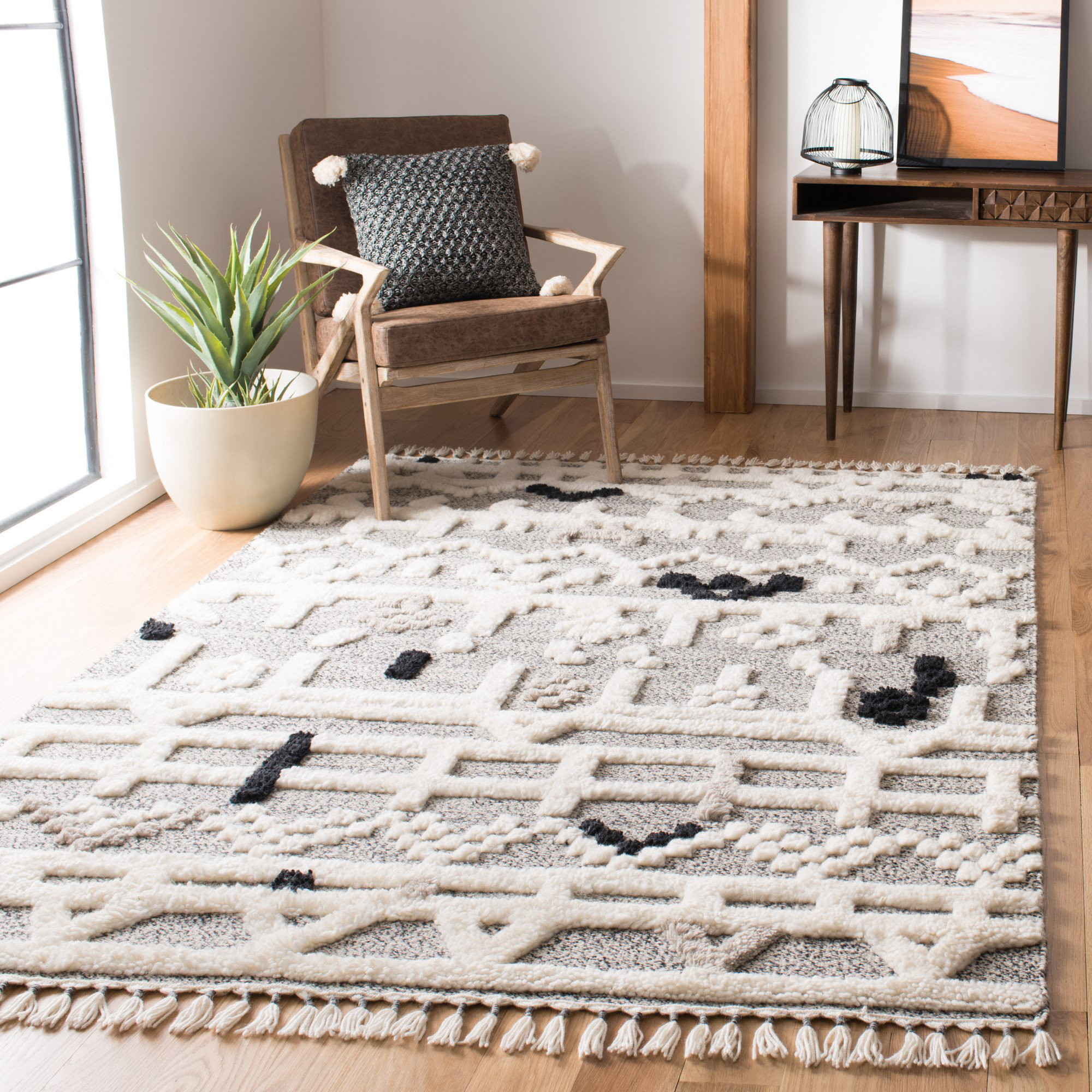 World Menagerie Coppola Hand Knotted Wool Southwestern Rug | Wayfair