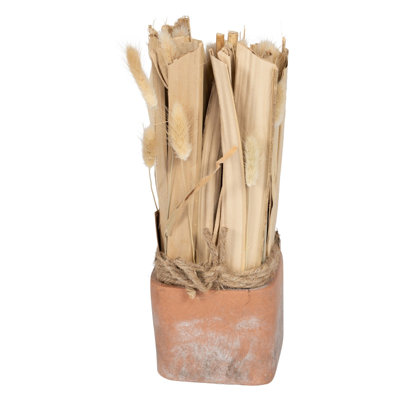 The Seasonal Aisle 23cm Faux Fox Tail Grass in Terracotta Pot | Wayfair ...