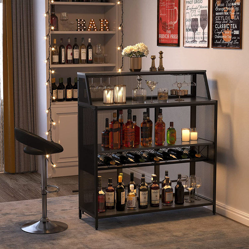 Latitude Run® Lukman Bar Unit for Liquor with Wine Storage & Reviews ...