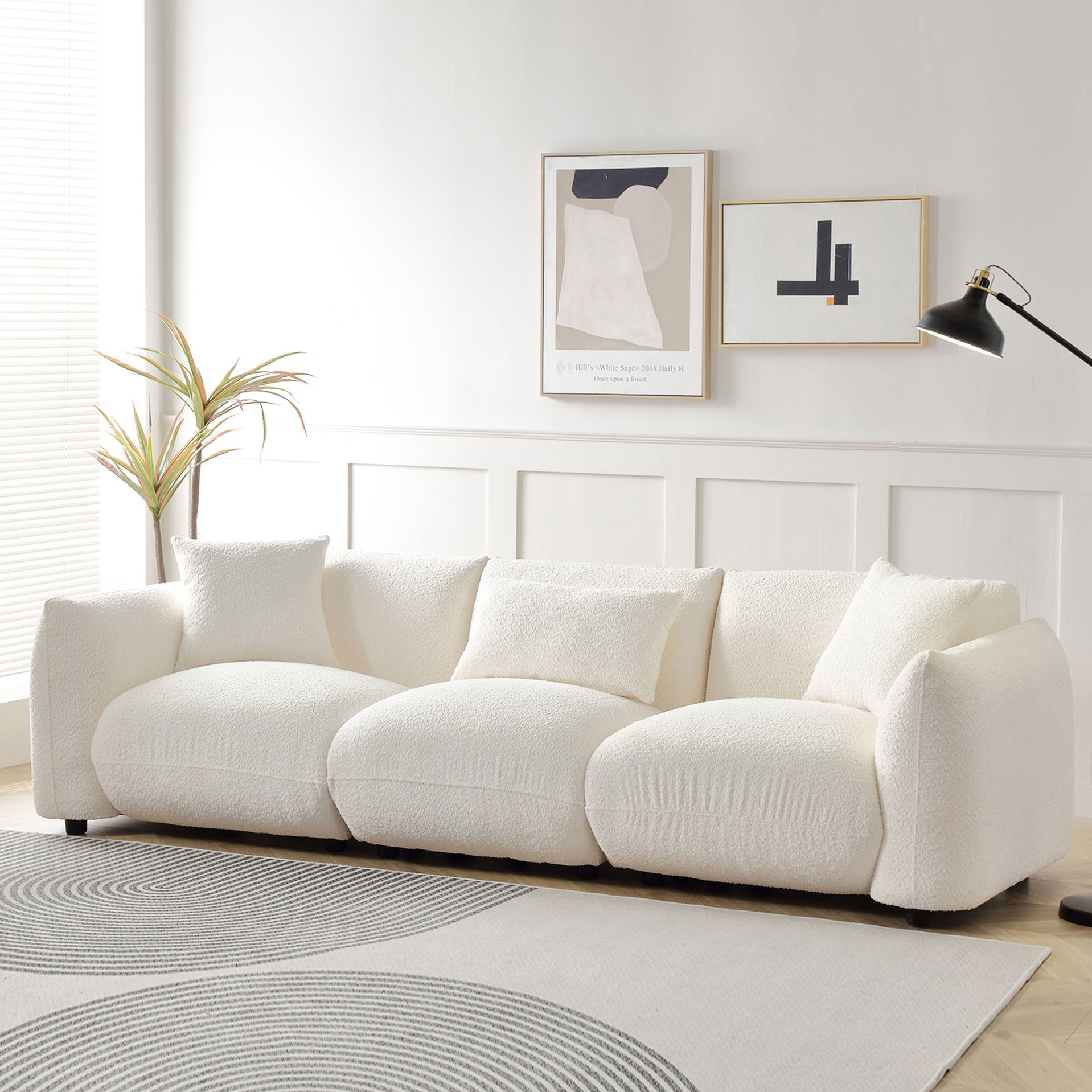 Corrigan Studio Mid Century Modern Living Room , 3 Beige - Thick ...