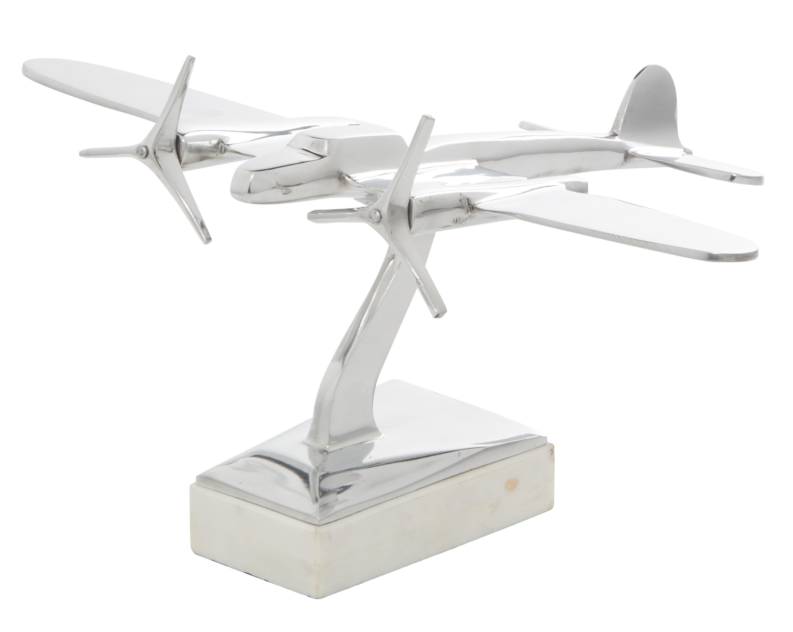 17 Stories Aluminum and Marble Airplane & Reviews | Wayfair