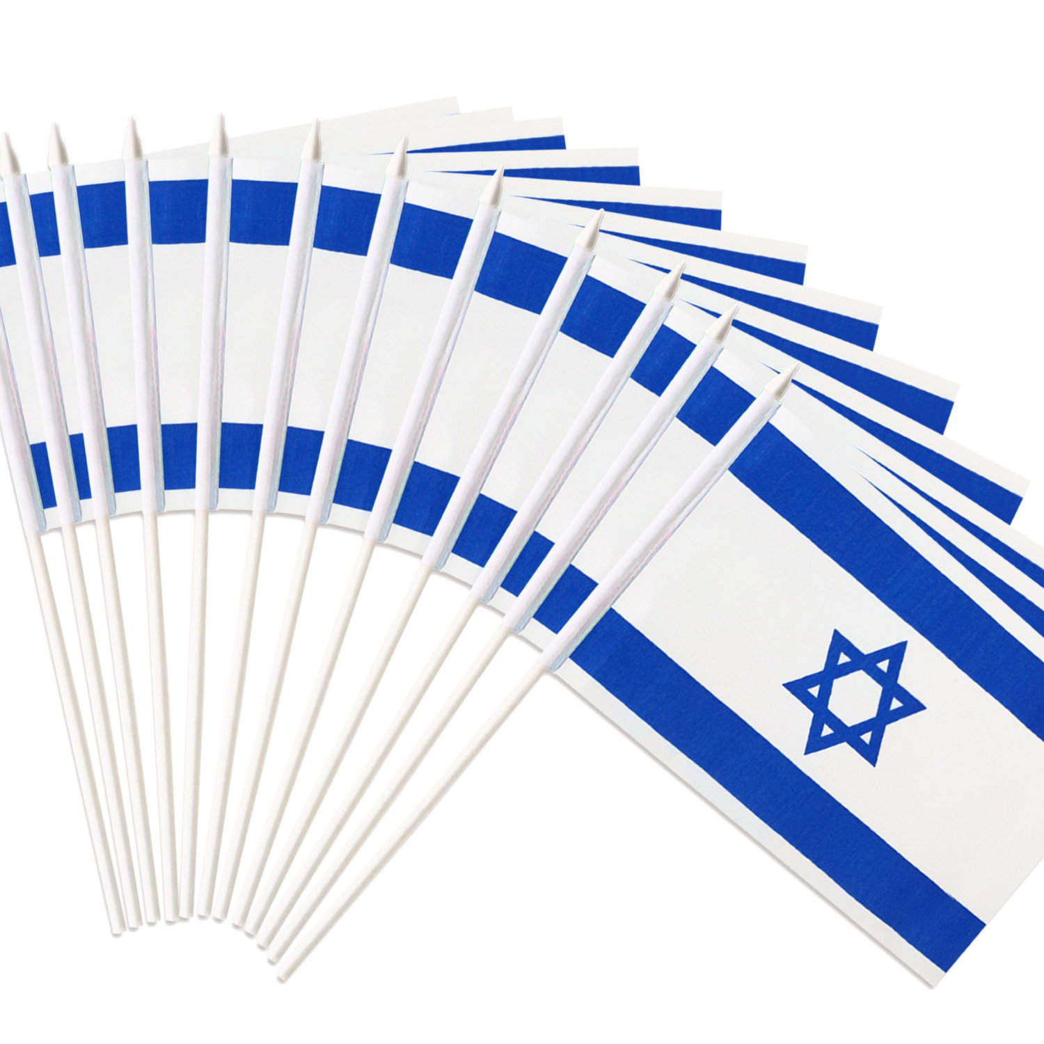 ANLEY Israel Stick flag Polyester 5 x 8 in. Flag Set - Wayfair Canada
