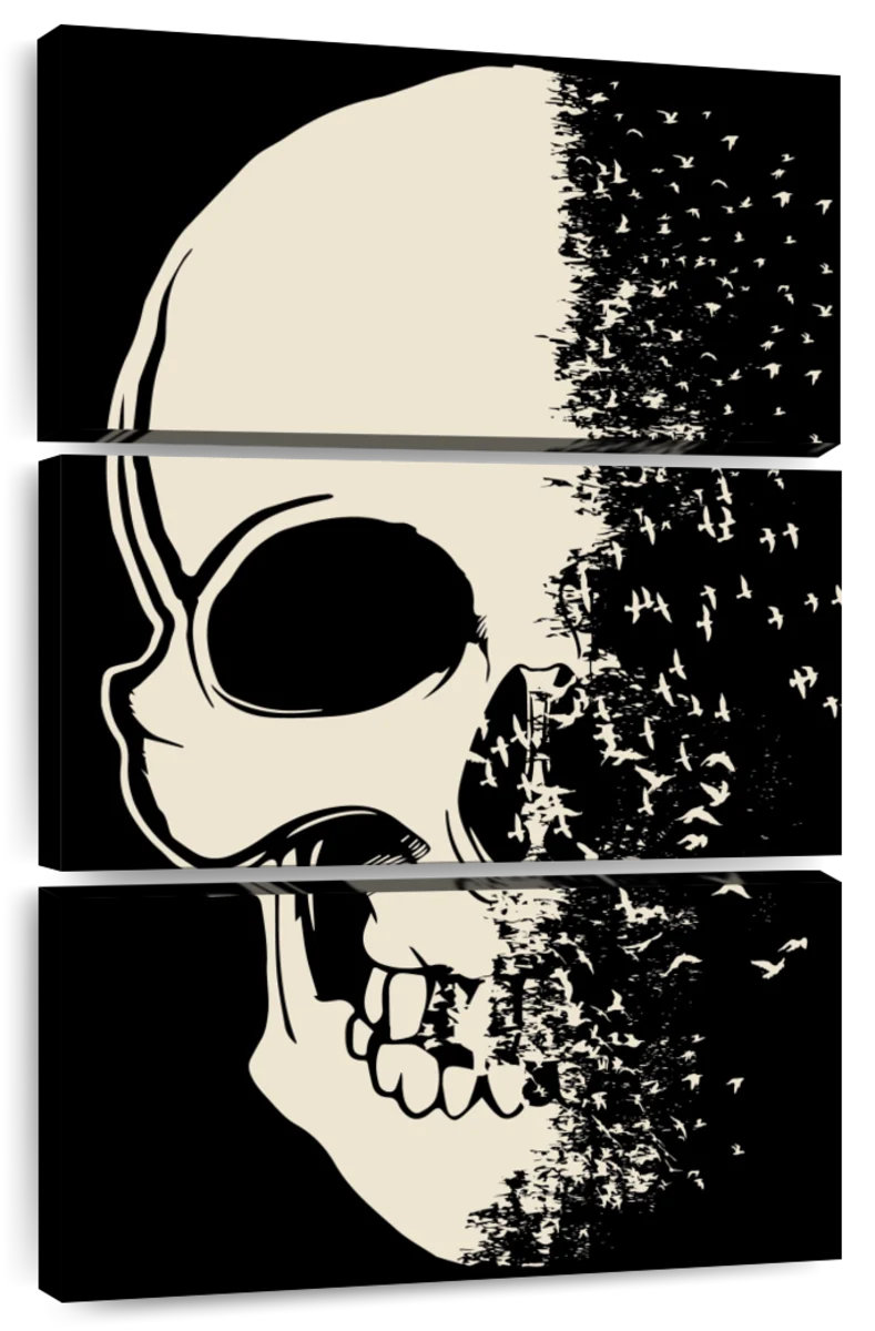 Trinx Hitzel Fading Skull | Wayfair