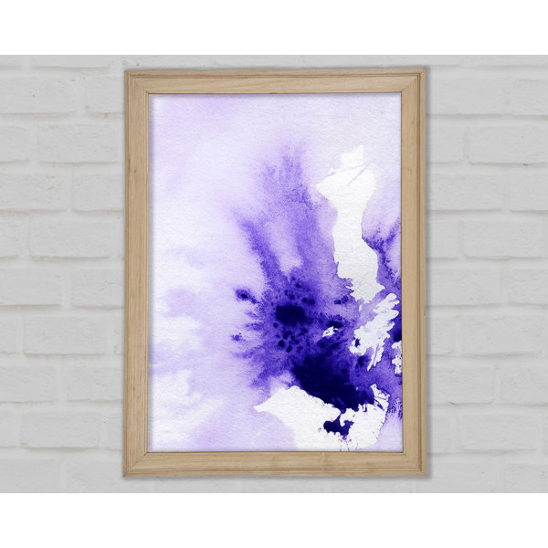 Bright Star Lila Explosion - Einzelner Bilderrahmen Kunstdrucke ...