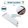 Elegant 48" W x 32" D x 4" H Shower Base with Single Threshold Anti ...
